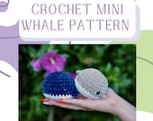 Mini Whale Crochet Pattern Crochet Whale Pattern Whale - Etsy