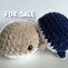 Mini Whale Crochet Plushie Crochet Whale Baby Gift Whale - Etsy