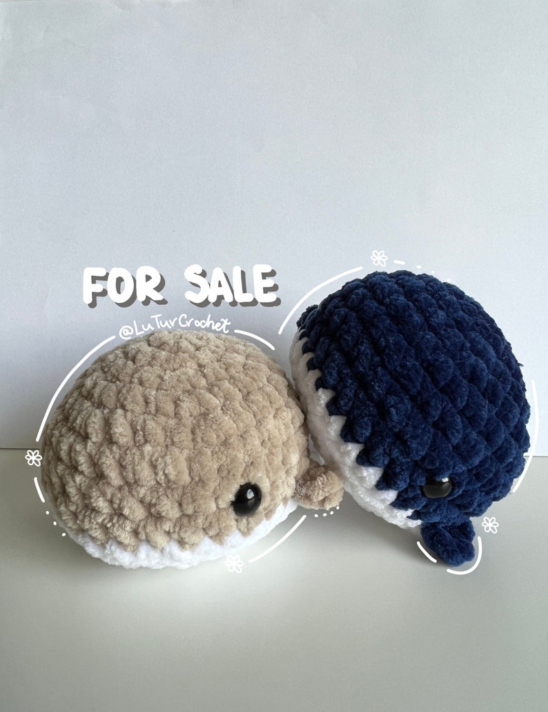 Mini Whale Crochet Plushie Crochet Whale Baby Gift Whale - Etsy
