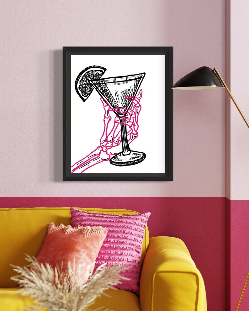 Skeleton Cocktail, Digital Download - Etsy