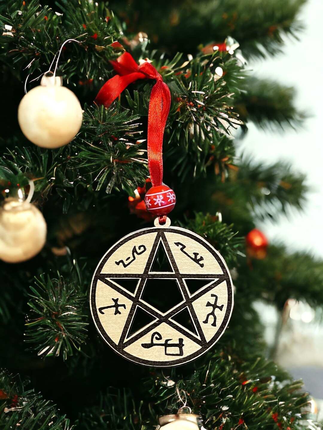 Supernatural Devils Trap Inspired Wooden Christmas Decoration - Etsy