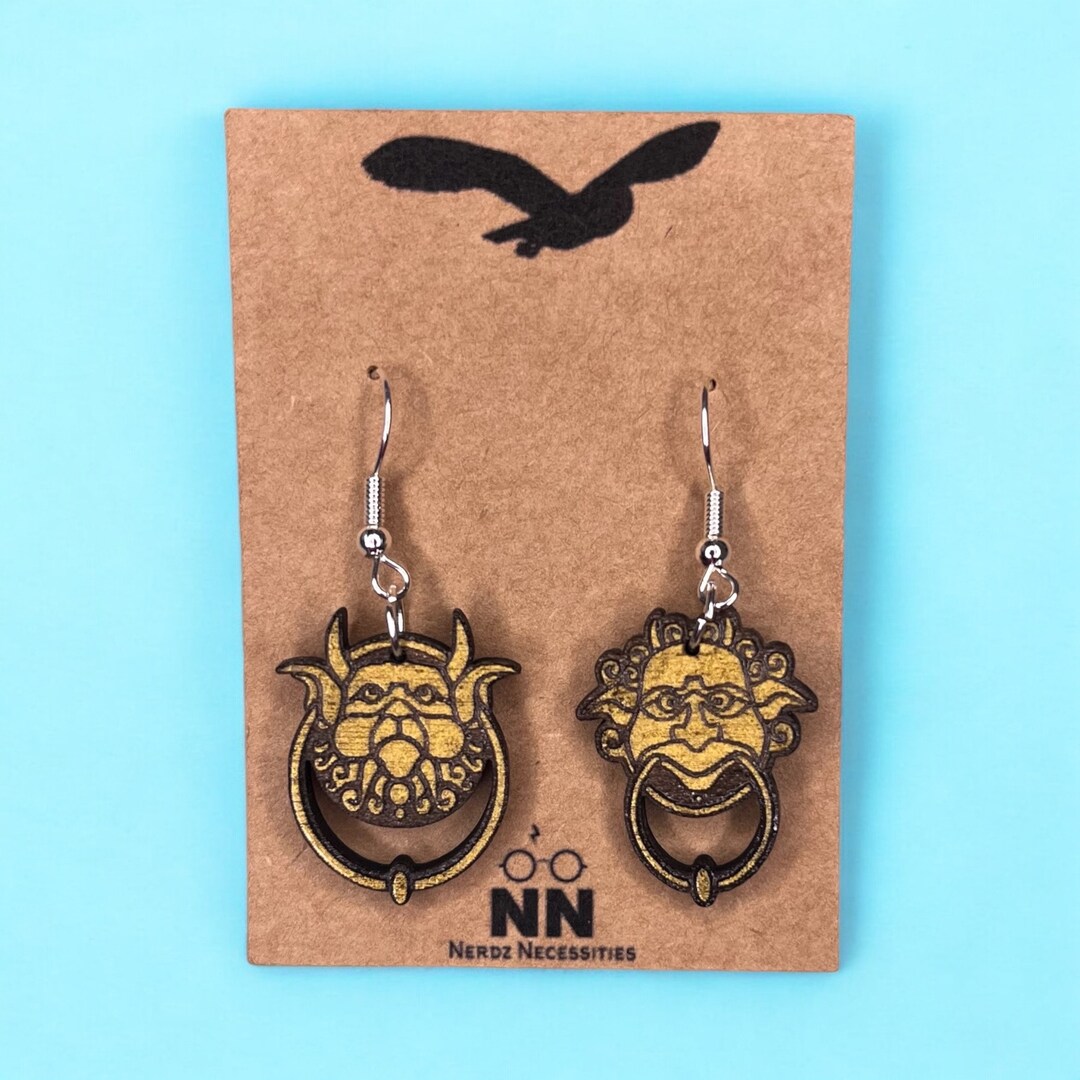 Labyrinth Door Knocker Earrings