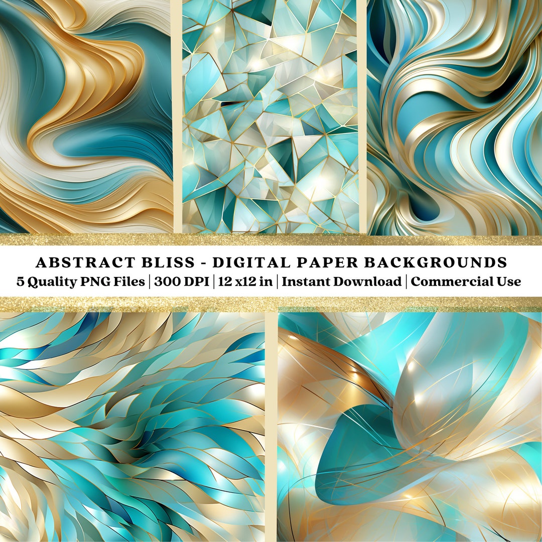 Abstract Bliss Digital Paper Theme - Beautiful Abstract Paper ...