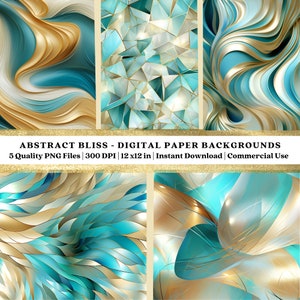 Abstract Bliss Digital Paper Theme - Beautiful Abstract Paper ...