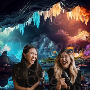 Buy 5 Colorful Crystal Cave Zoom Backgrounds Vibrant & Enchanting ...