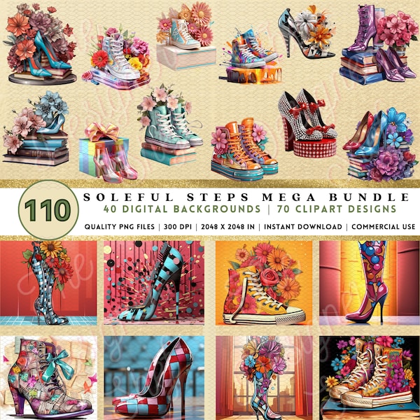 Cute Shoes Clipart - Etsy