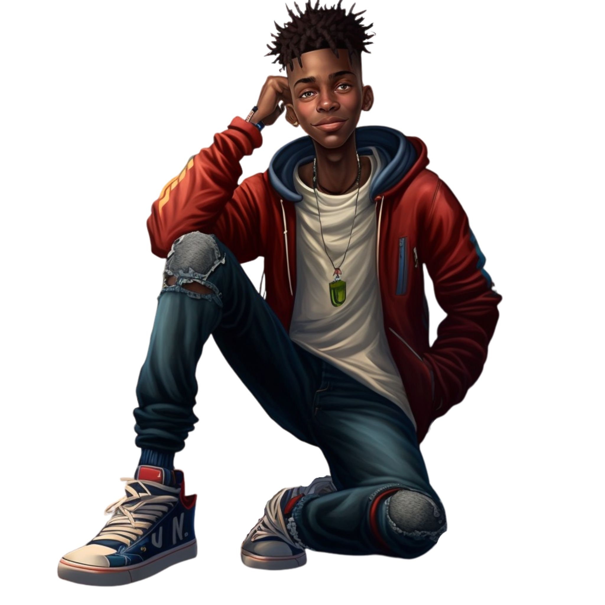 BLACK MALE Teens Afro Art Fashion Clipart Black Teen Png - Etsy