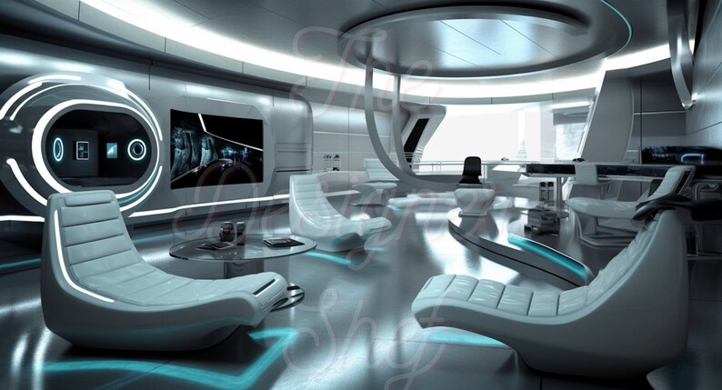 5 Futuristic Zoom Backgrounds High-tech Backgrounds Video - Etsy Norway