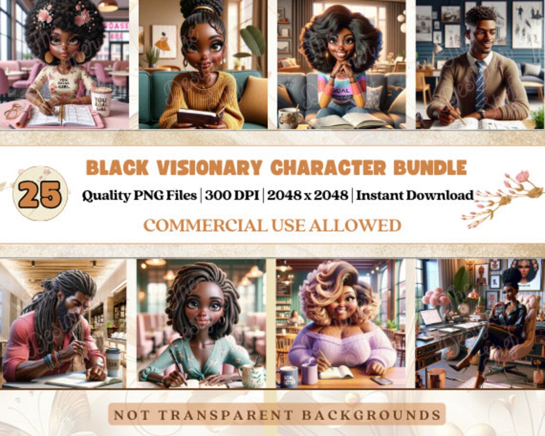 25 BLACK VISIONARY Characters | Charming & Inspirational | Animation ...
