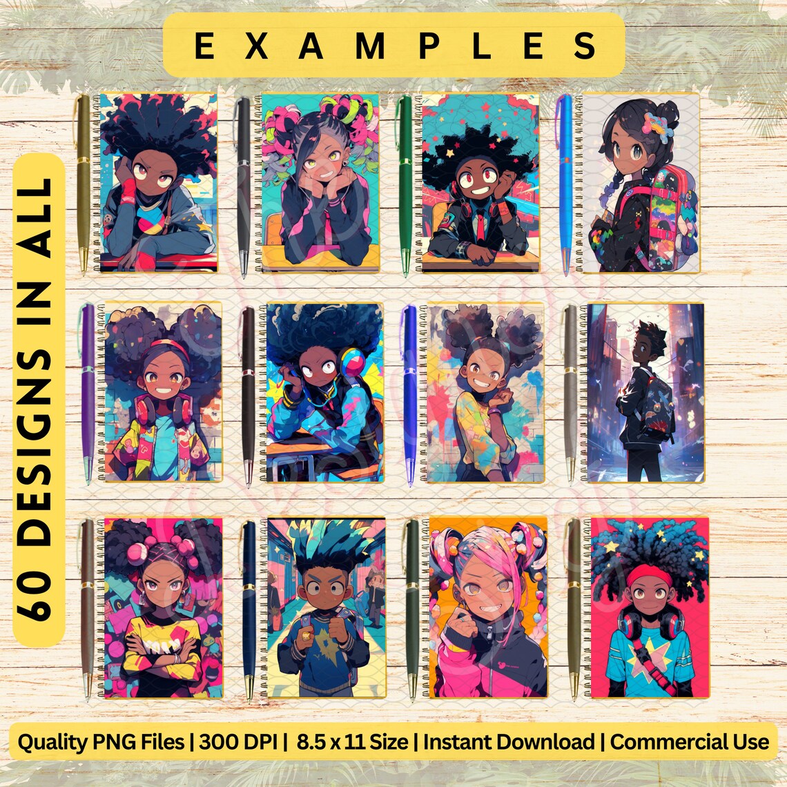 60 Black Anime/manga Character Inspired Bundle | Anime Cover Art ...