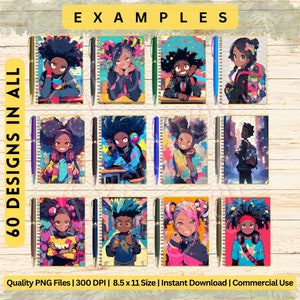 60 Black Anime/manga Character Inspired Bundle | Anime Cover Art ...