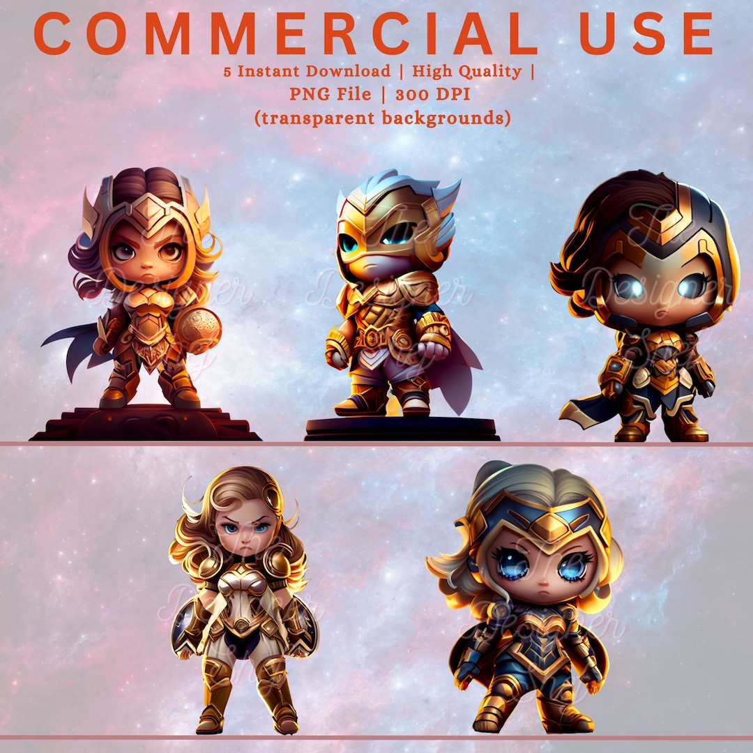 SUPER HERO CHIBI niños Chibi Girls Hero Chibi Kids - Etsy España