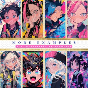 55 Anime/manga Character Inspired Bundle | Anime Cover Art | Manga ...