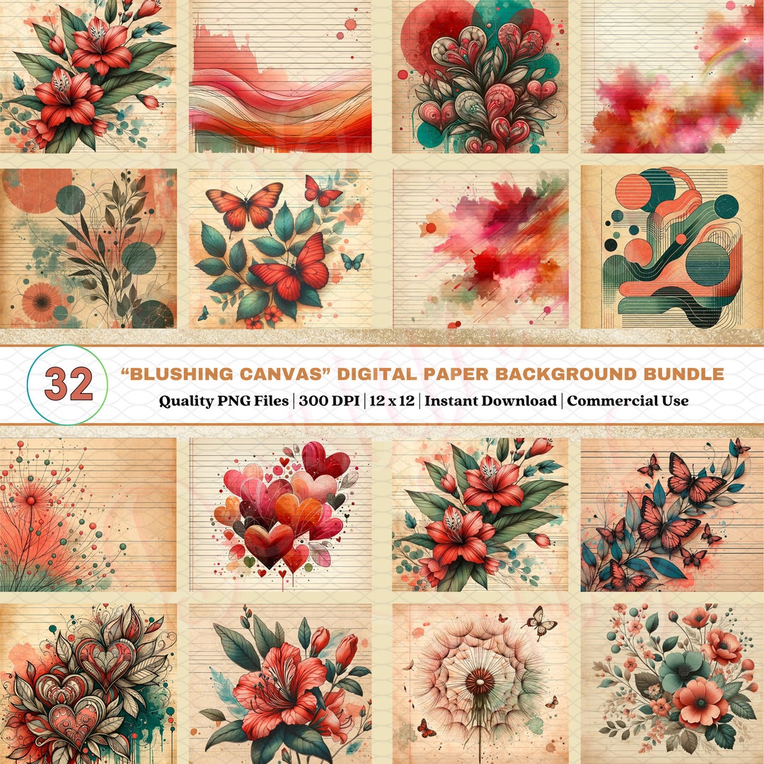 32 BLUSHING CANVAS Theme: Beautiful Backgrounds | Digital Wallpaper ...
