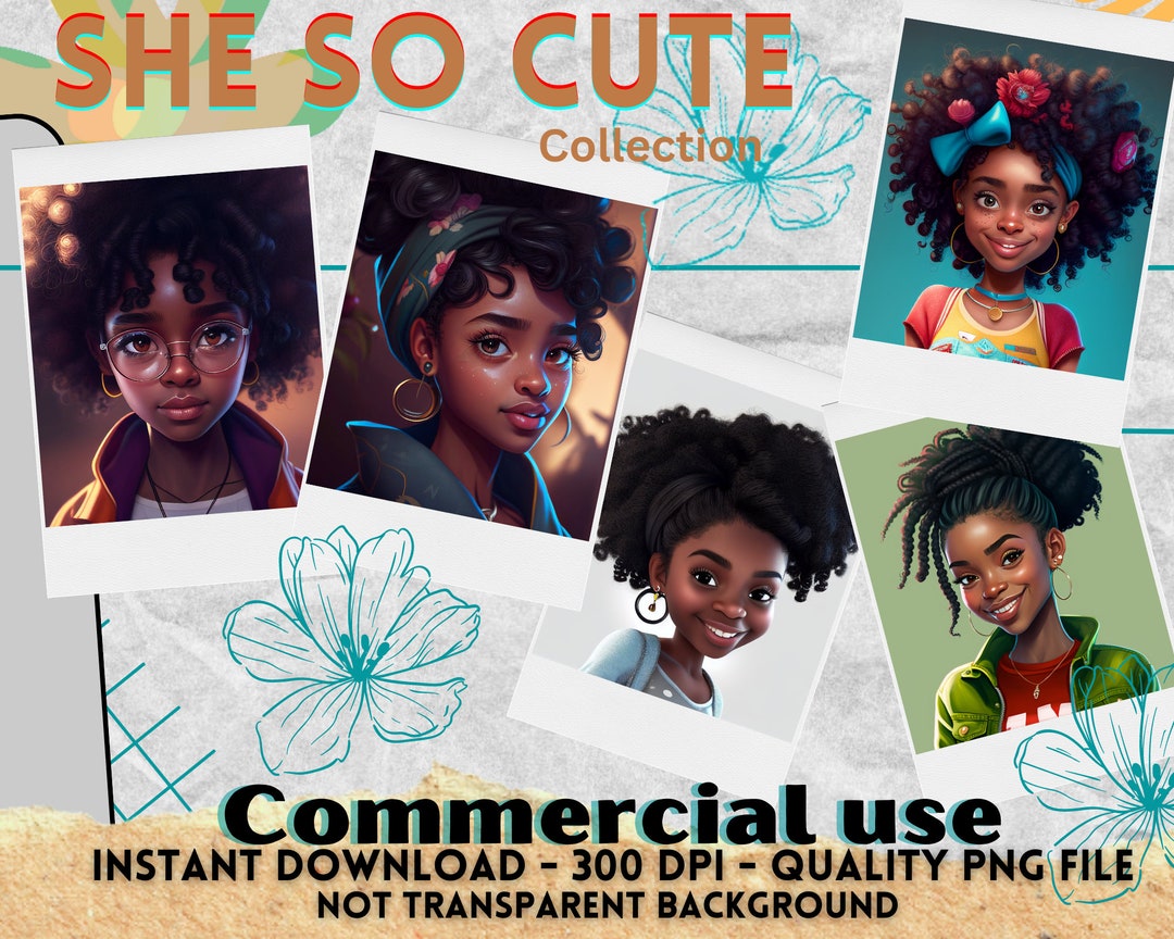 So Cute Black Girl, Black Girl PNG, Black Princess, Black Little Girl ...