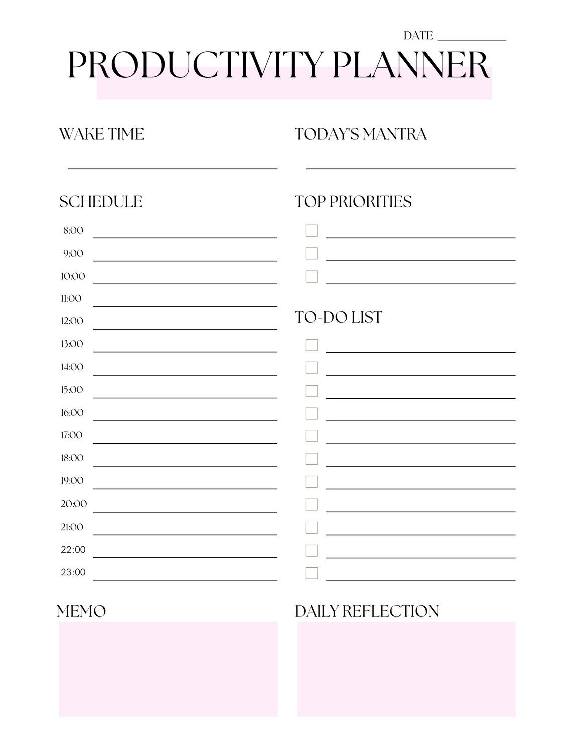 Printable Flamingo Planner - Etsy