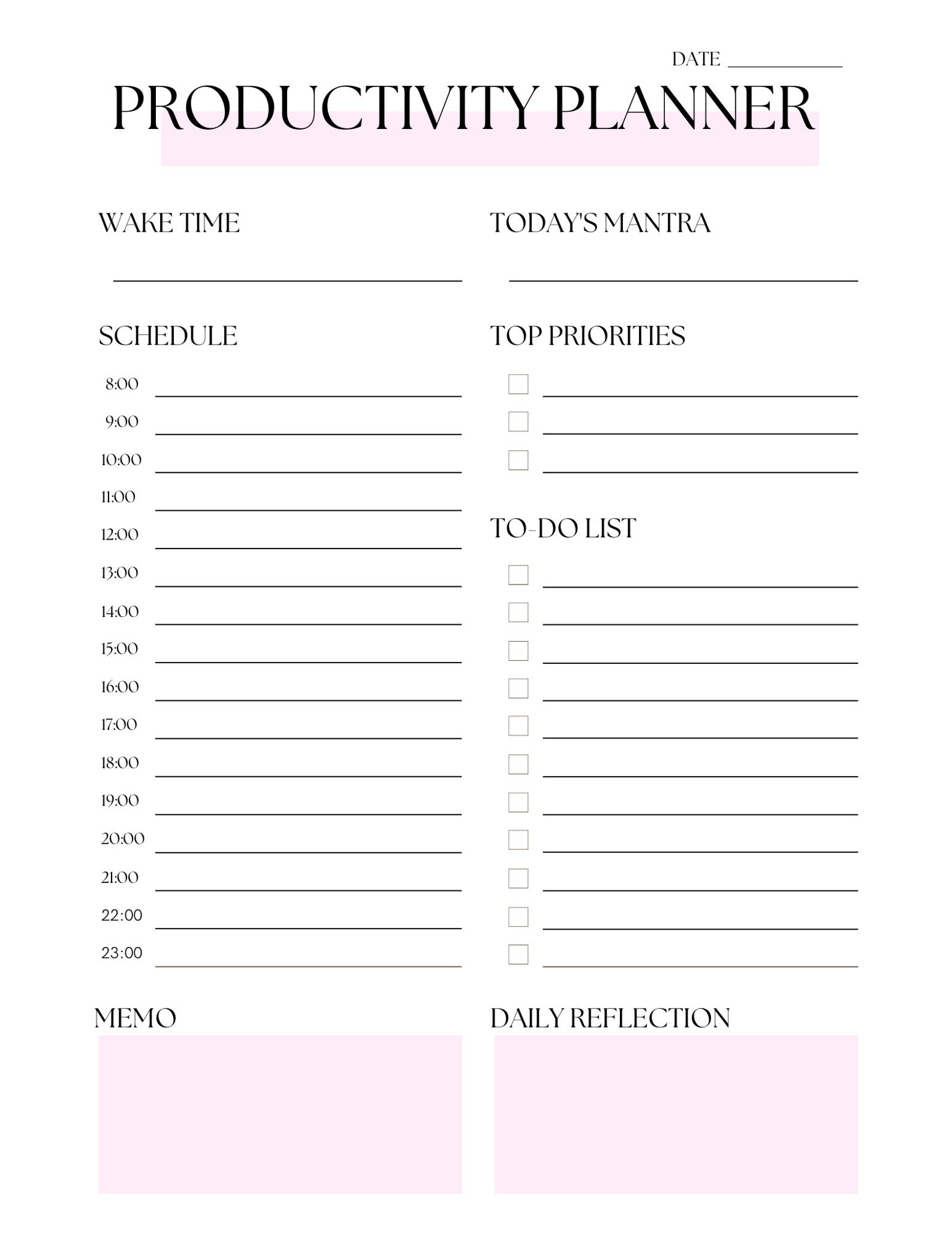 Printable Flamingo Planner - Etsy