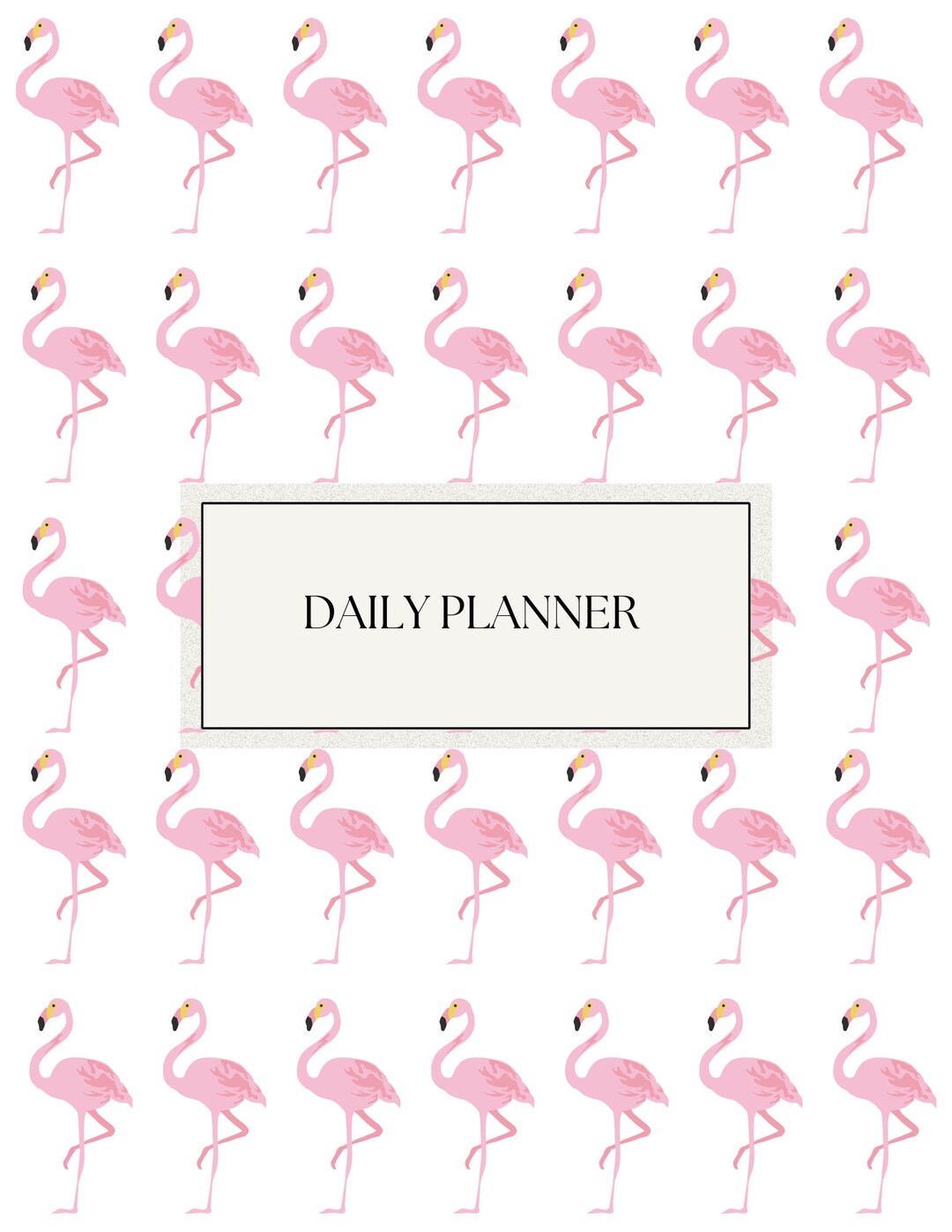 Printable Flamingo Planner - Etsy