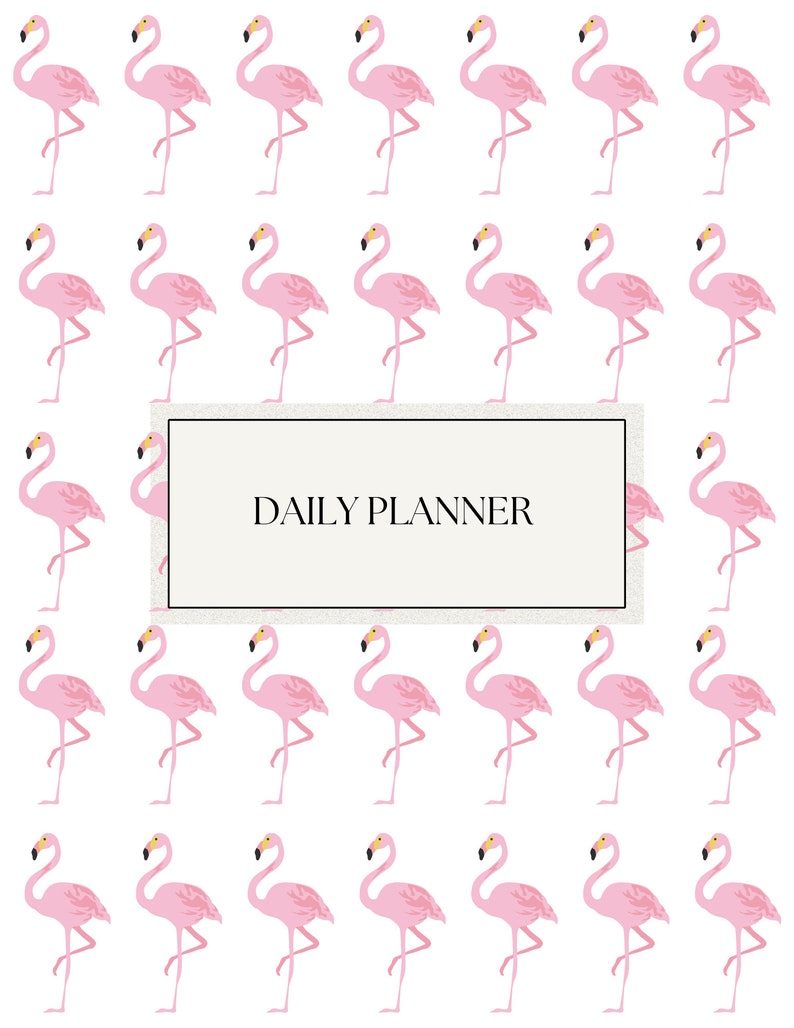 Printable Flamingo Planner - Etsy