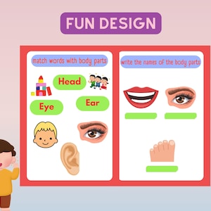 Body Parts Matching Activity Printable | Body Parts Printable ...