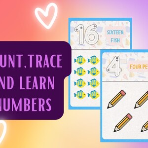 Number Counting Worksheet | Beginning Math | Counting | Age 3-5 ...