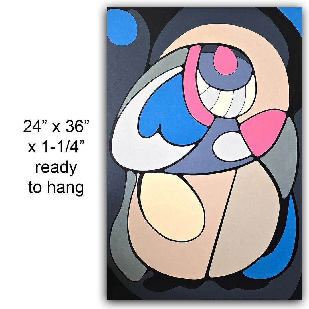 Abstract Mamie in Repose Canvas Print - Etsy