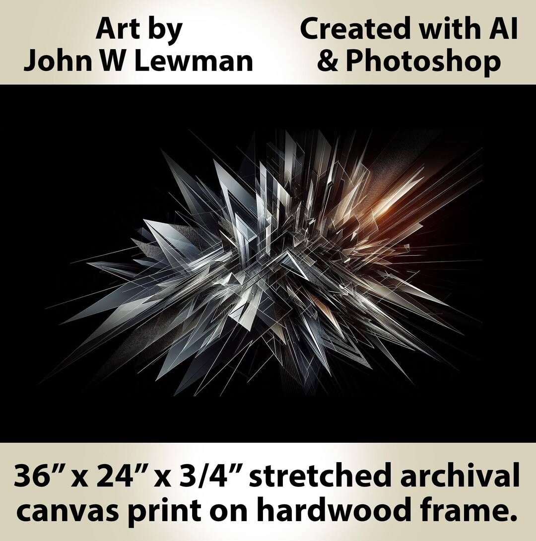 Futuristic Contemporary Archival Quality Giclee Fine Art Print on ...