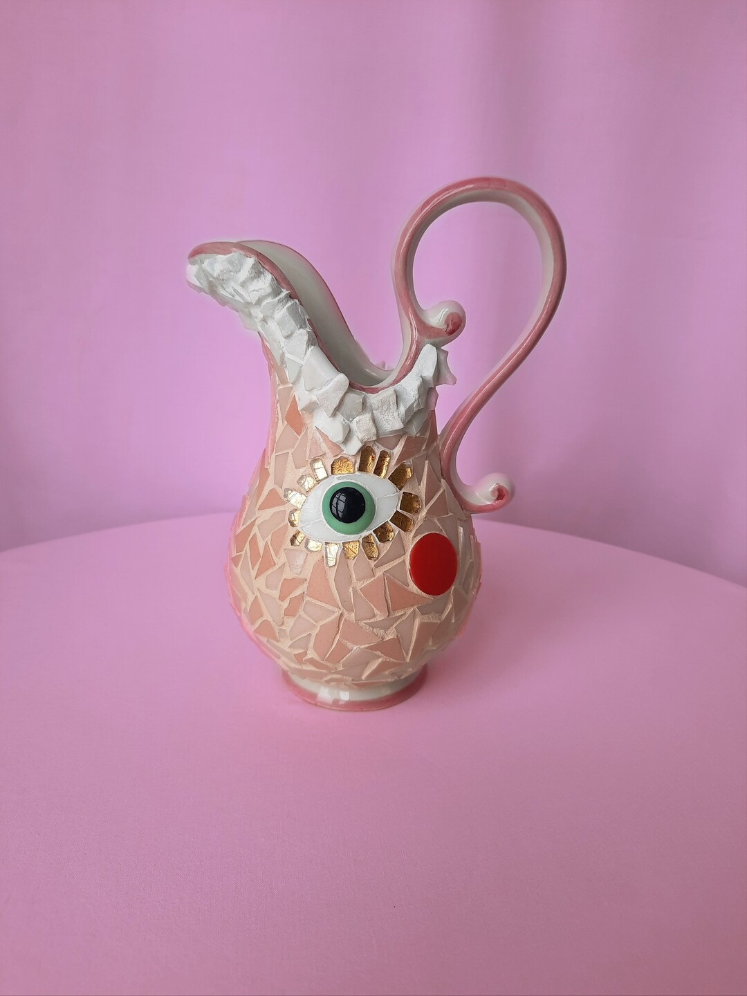 Dina, Vase, Flowerpot, Interior Decoration, Original, Fantasy, Mosaic ...