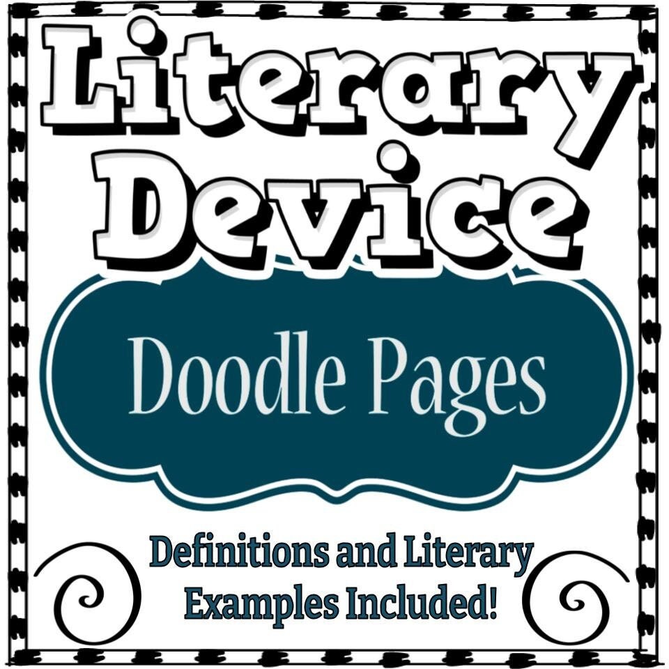 Literary Devices Doodle Coloring Pages - Etsy