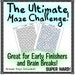 Super Hard Maze Puzzles for Early Finishers and Brain Breaks - Etsy