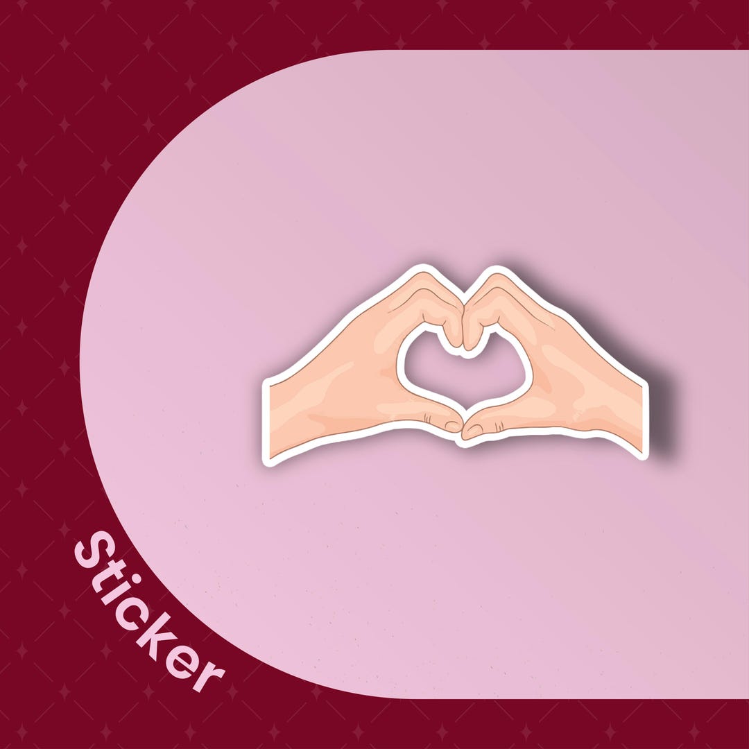 Fearless Sticker | Taylor Swift Inspired Hands Creating A Heart ...