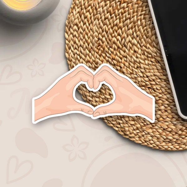 Taylor Heart Hands Sticker - Etsy