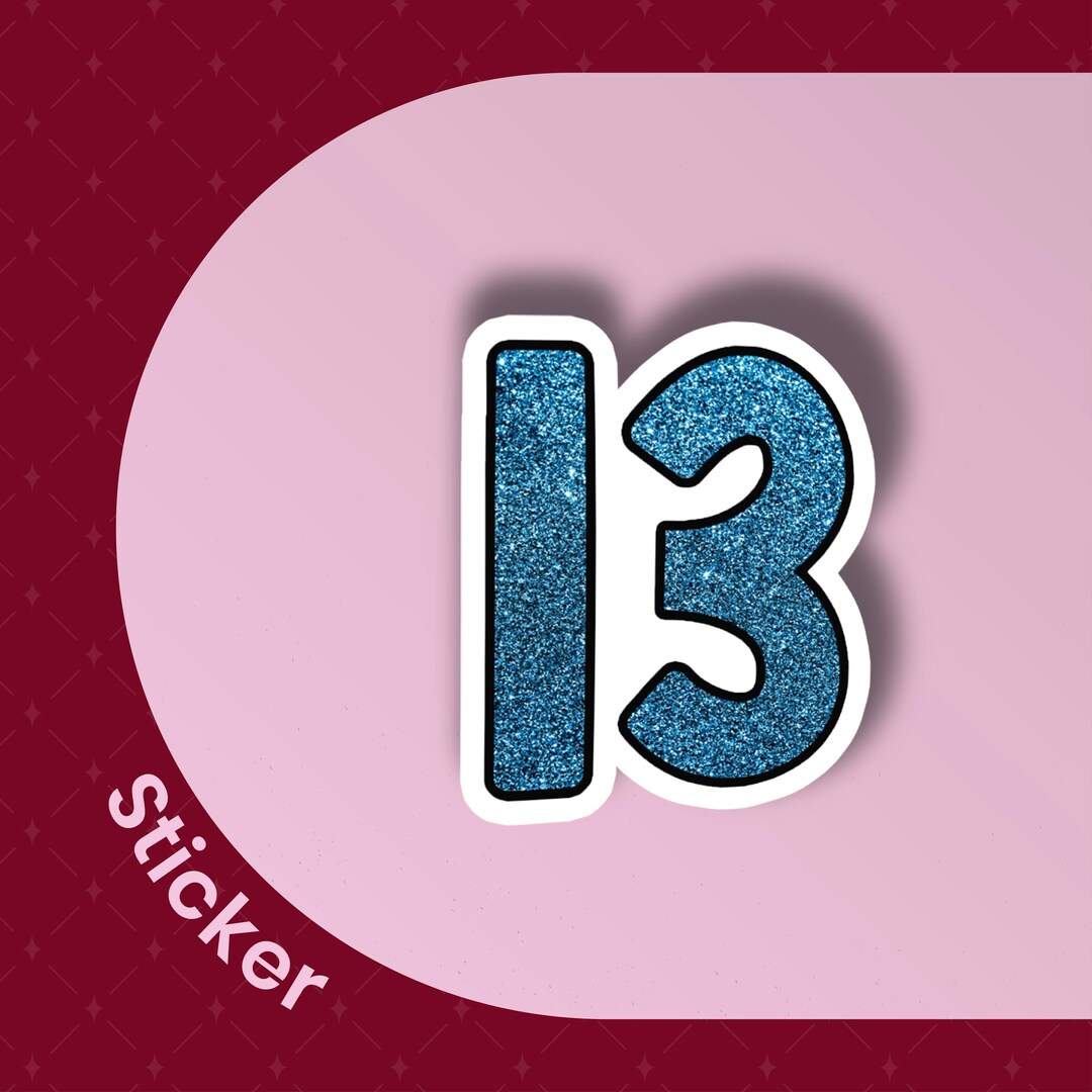 13 Sticker | Inspired in Taylor's 13 Hands Tattoo on Speak Now Tour ...