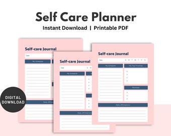 Self Care Planner, Wellness Planner, Self-care Planner Printable, Self ...