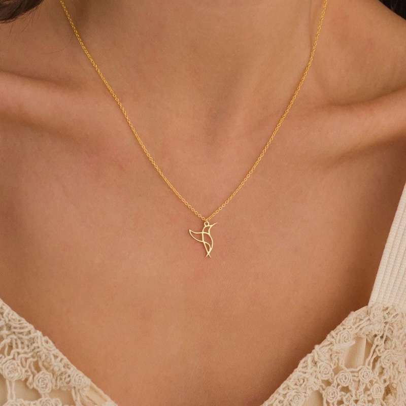 Hummingbird Necklace - Etsy