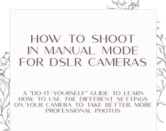 Dslr Manual - Etsy