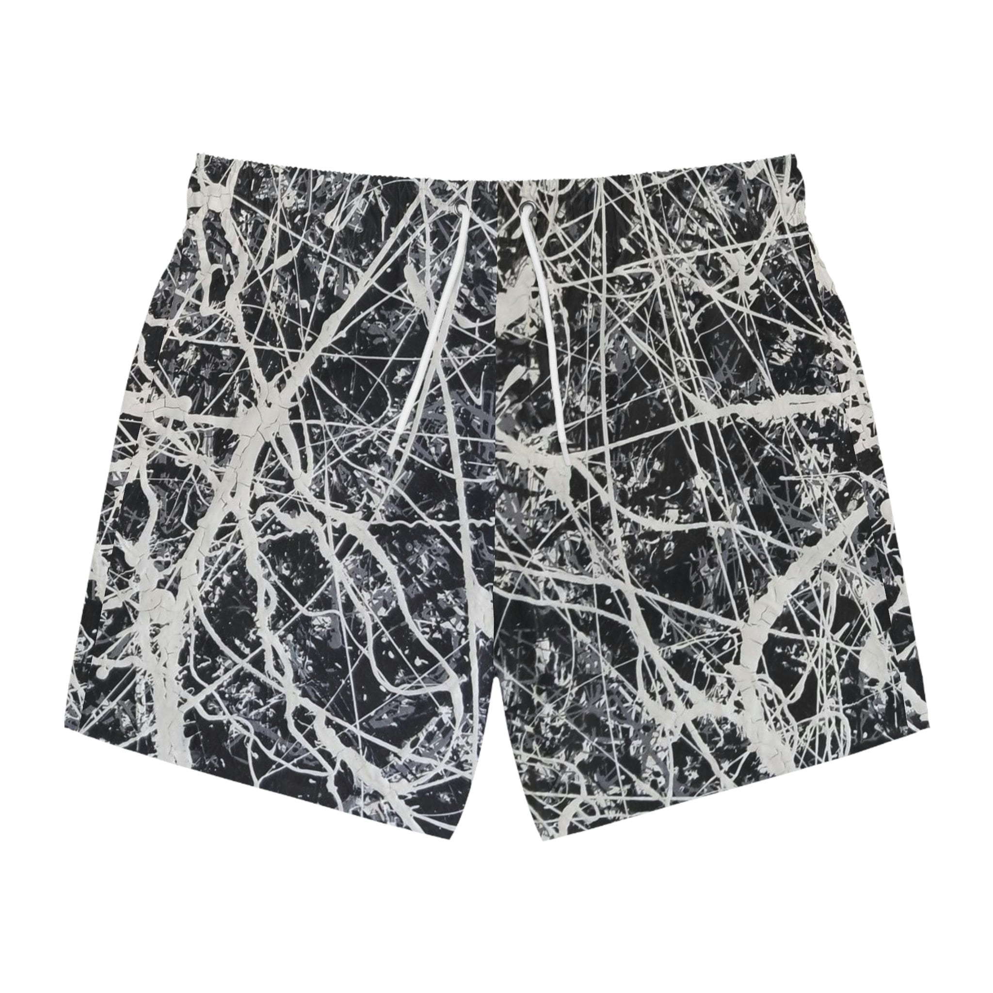 Swim Trunks Jackson Pollock Inspired Abstract Action Art - Etsy