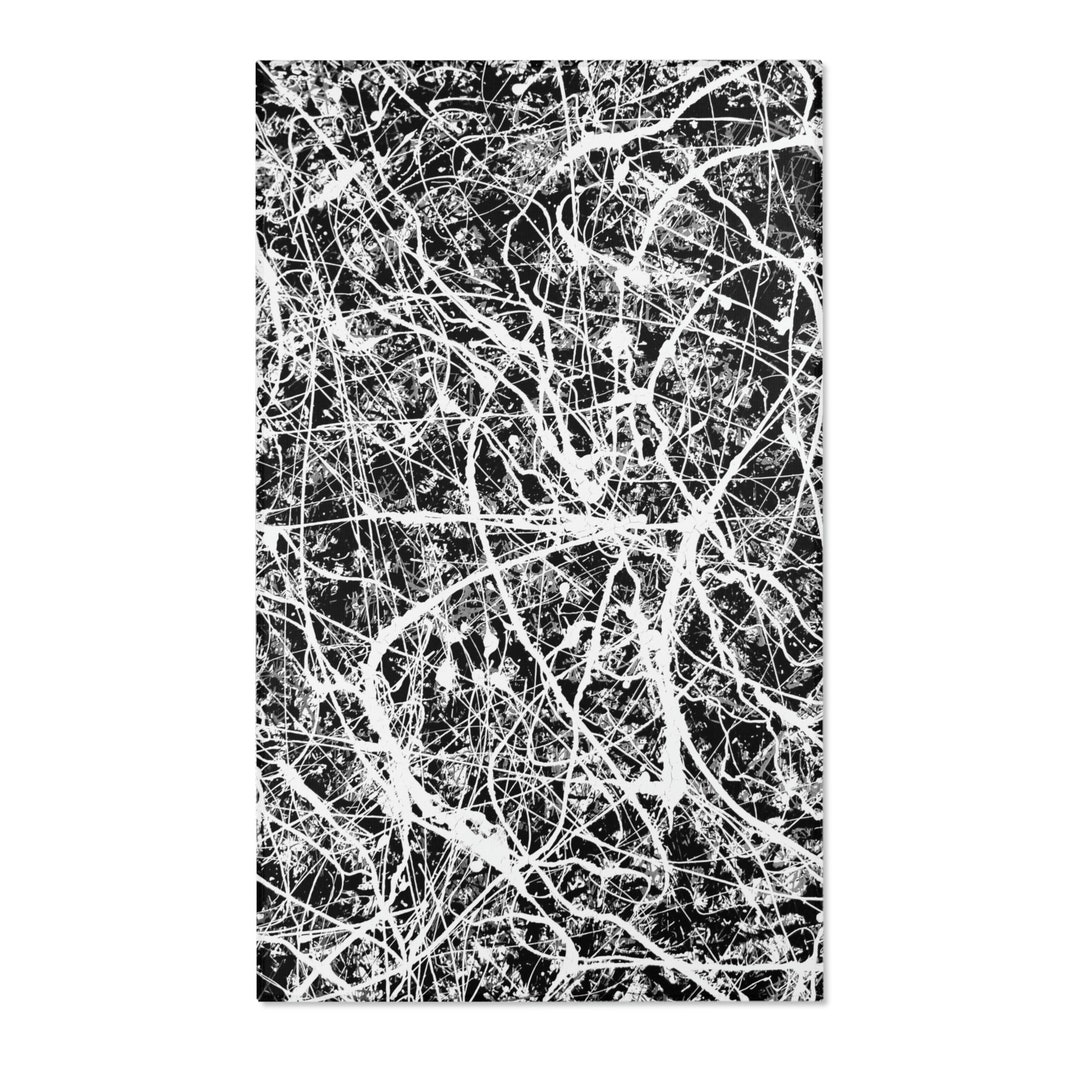 Area Rugs Jackson Pollock Inspired Abstract Action Art - Etsy