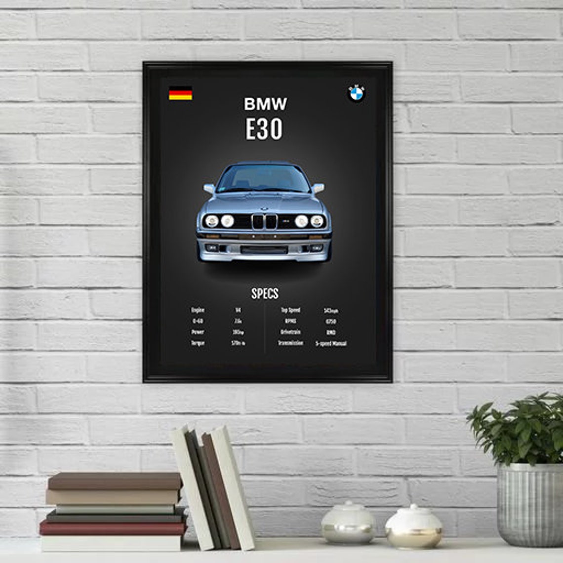 BMW E30 M3 Wall Art Poster - Etsy