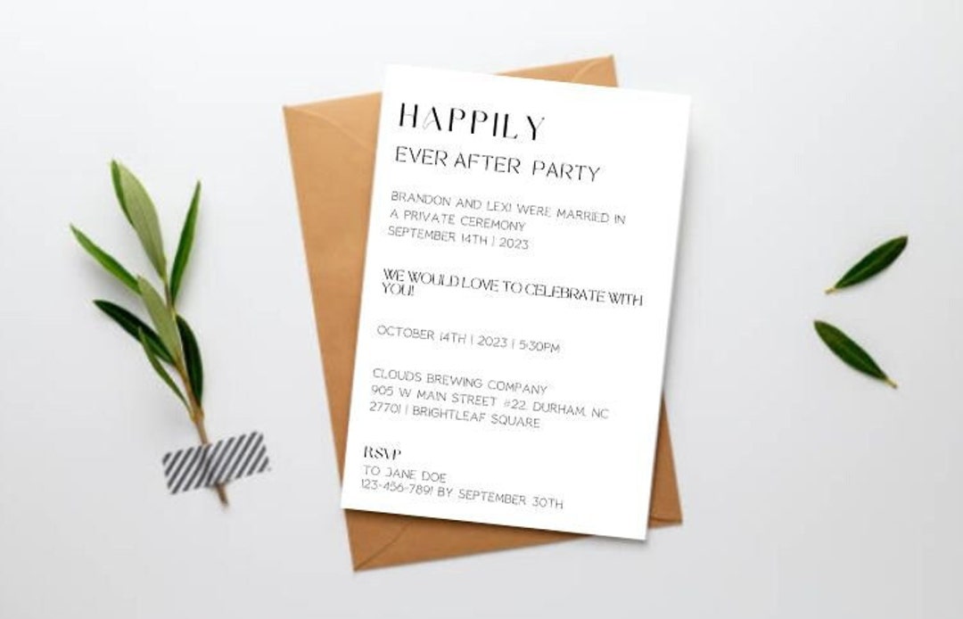 Wedding Invite Template/courthouse Wedding Suite - Etsy