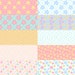 Pastel Colors Digital Paper Set, Seamless Textures, Flower Patterns ...