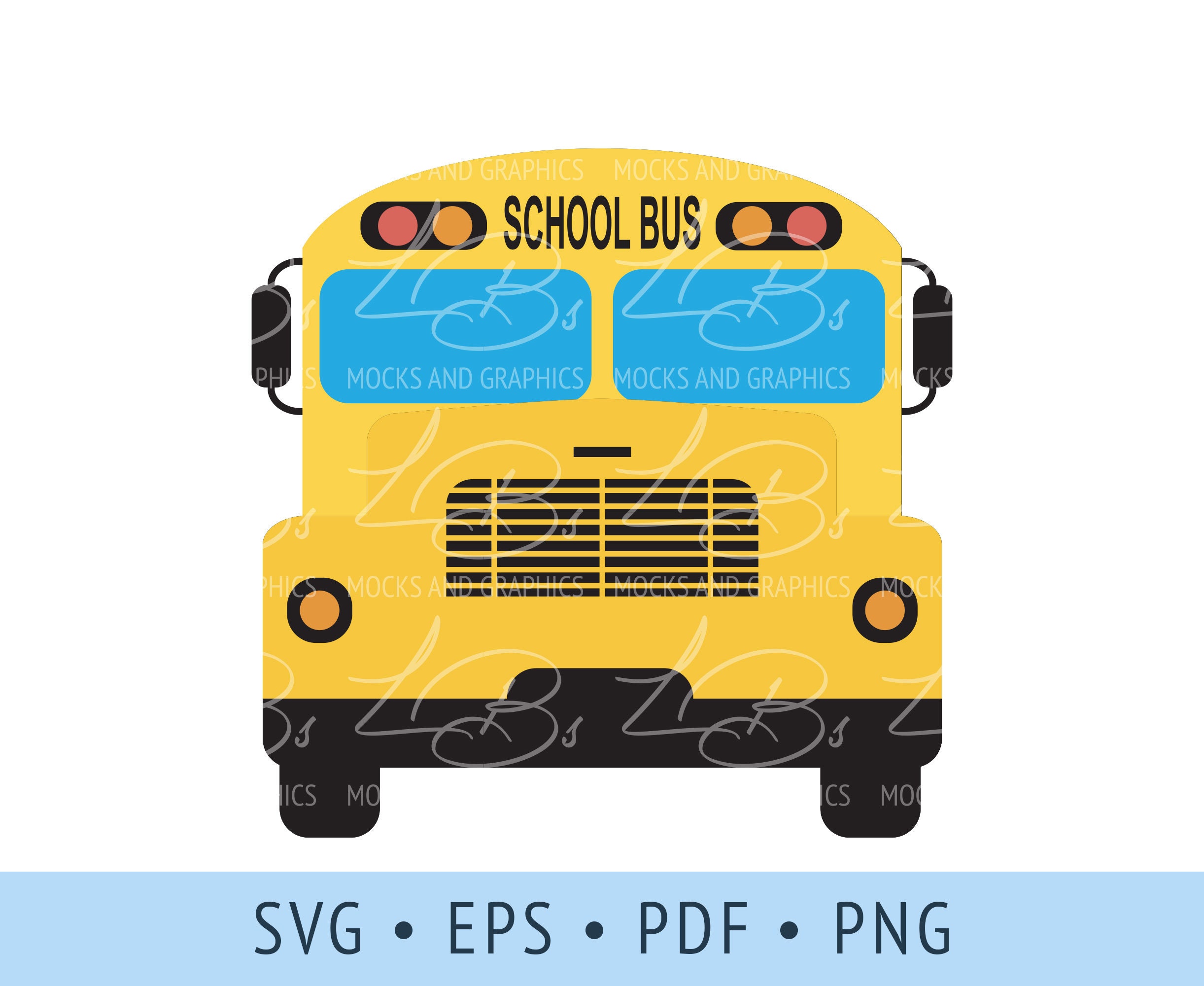 School Bus SVG, Layered School Bus Graphic, School Bus Cake Topper ...