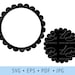 Scallop Circle SVG Scalloped Edge Circle Vector - Etsy