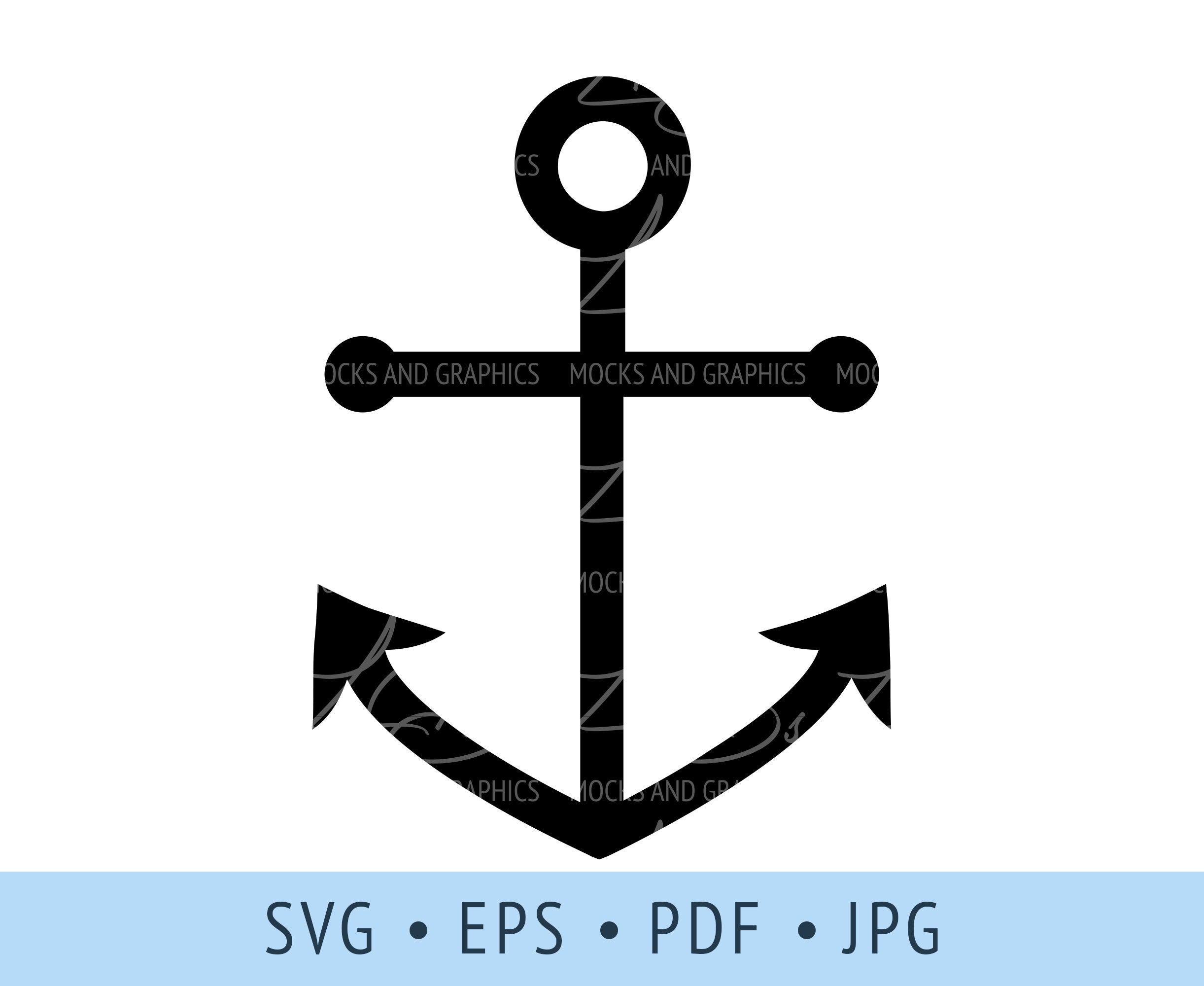 Anchor SVG, Anchor Clip Art - Etsy