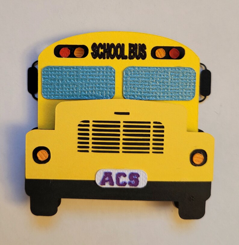 School Bus SVG, Layered School Bus Graphic, School Bus Cake Topper ...