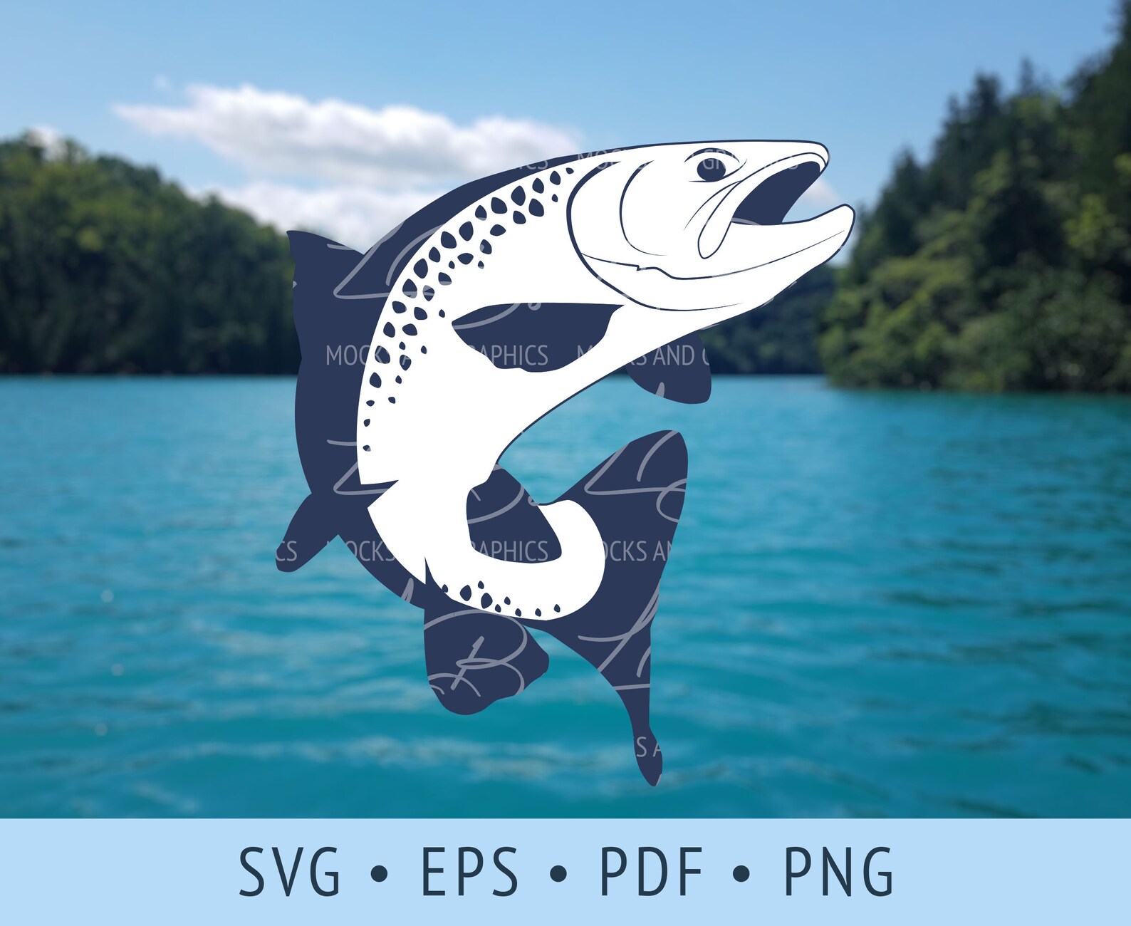 Fish Silhouette, Fish SVG, Fish Print File, Fish Vector, Fish Cut File, Fish Clip Art, Fish SVG ...