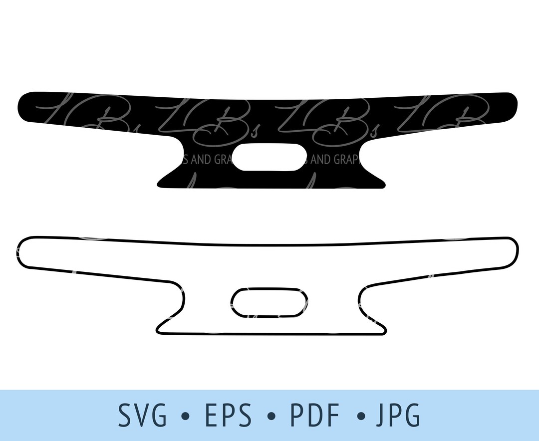 Nautical Cleat SVG, Nautical Cleat Clip Art - Etsy