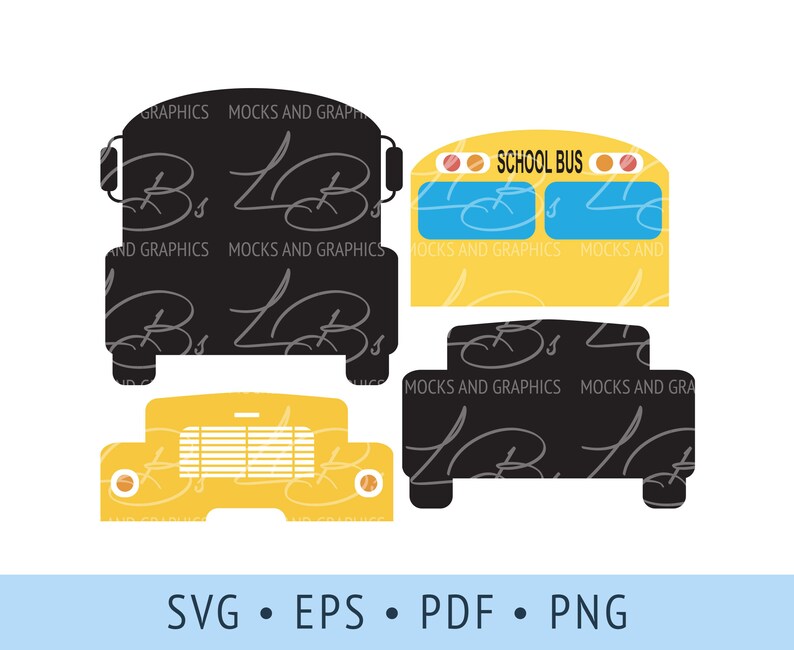School Bus SVG, Layered School Bus Graphic, School Bus Cake Topper ...