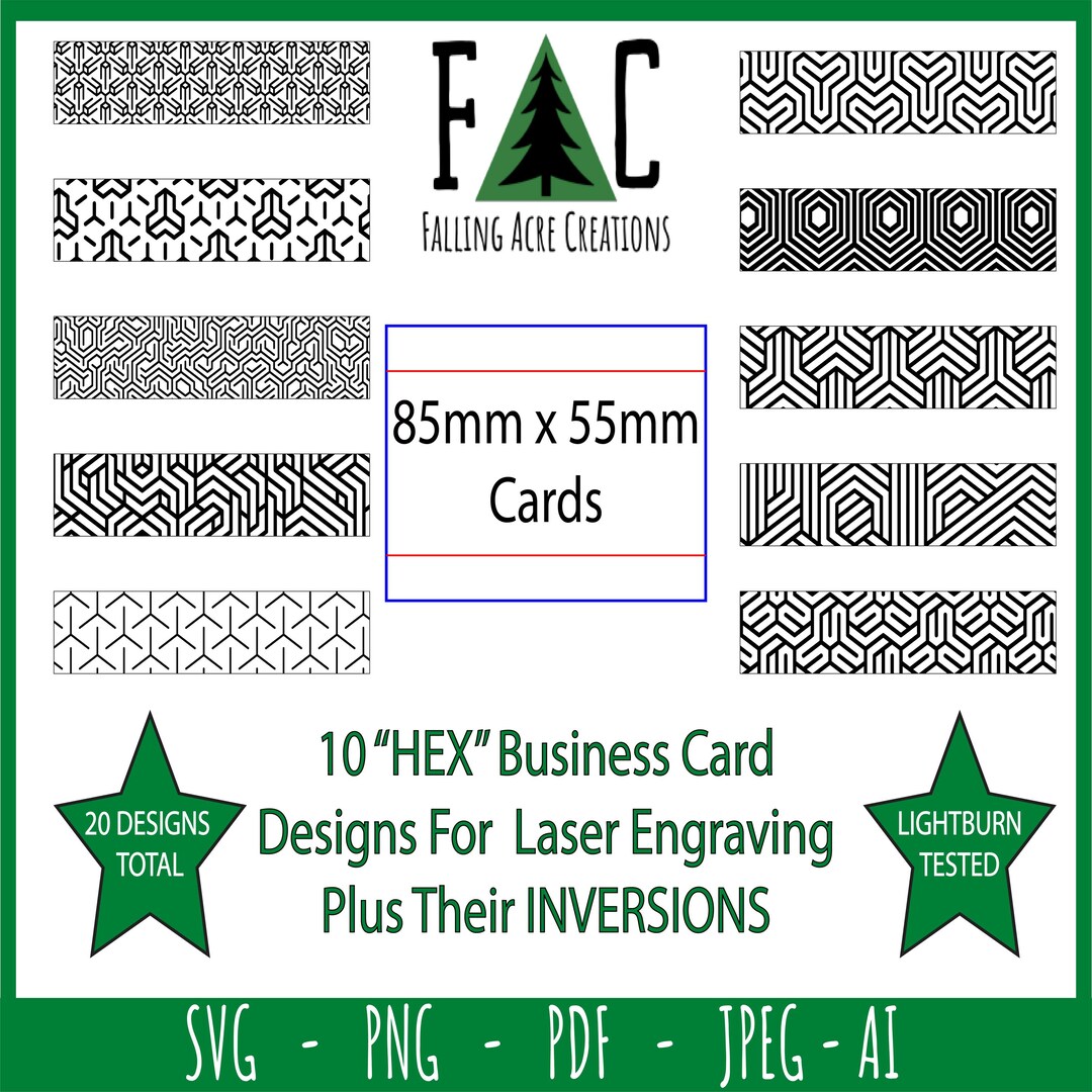 Hex Business Cards Designs - 10 Unique Designs With Inversions ...