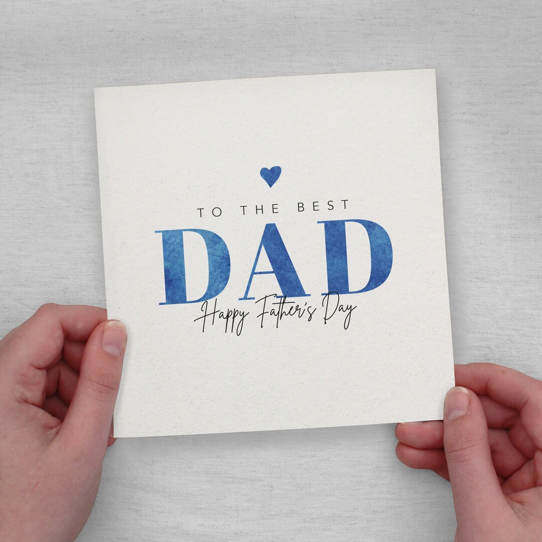 The Best Dad Card Father's Day Card Card for Daddy Love - Etsy